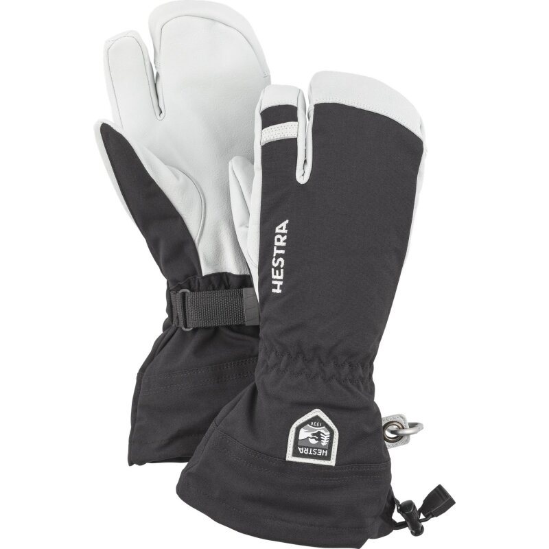 Hestra Army Leather Heli Ski 3 finger Black, 99,00